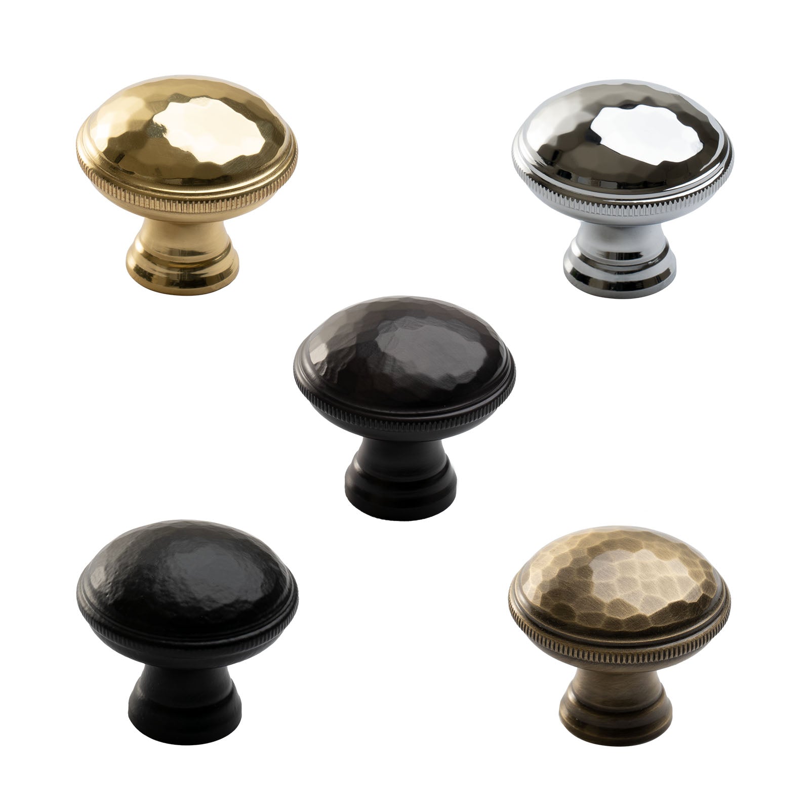 Hand Beaten Cabinet Knobs | Kitchen Cupboard Knobs