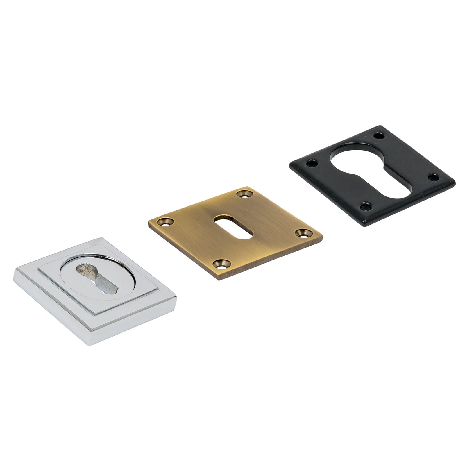 Square Escutcheons | Modern Keyhole Covers