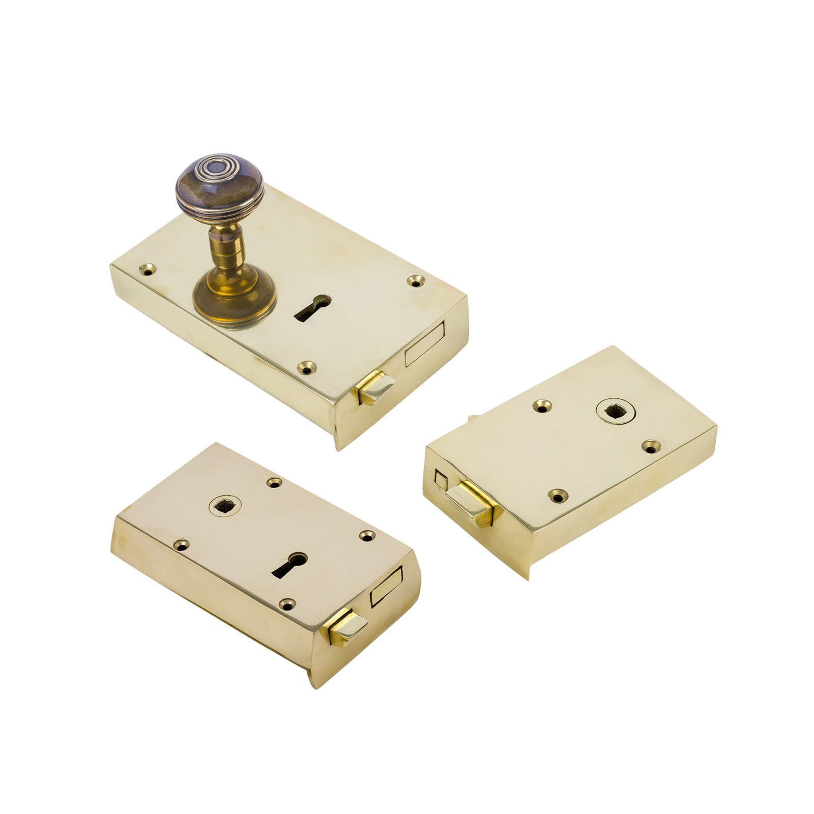 Solid Brass Rim Locks | Traditional Surface-Mounted Locks