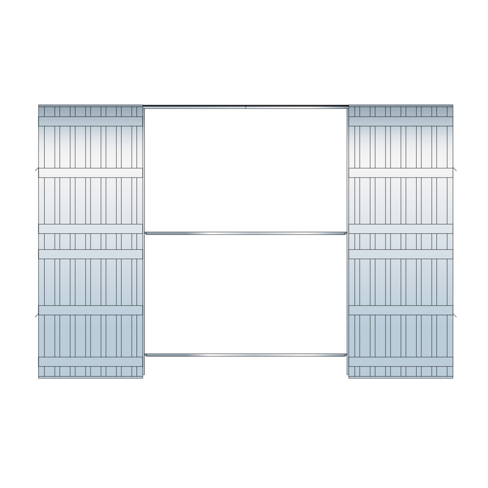 Double Sliding Doors | Scrigno Pocket Systems