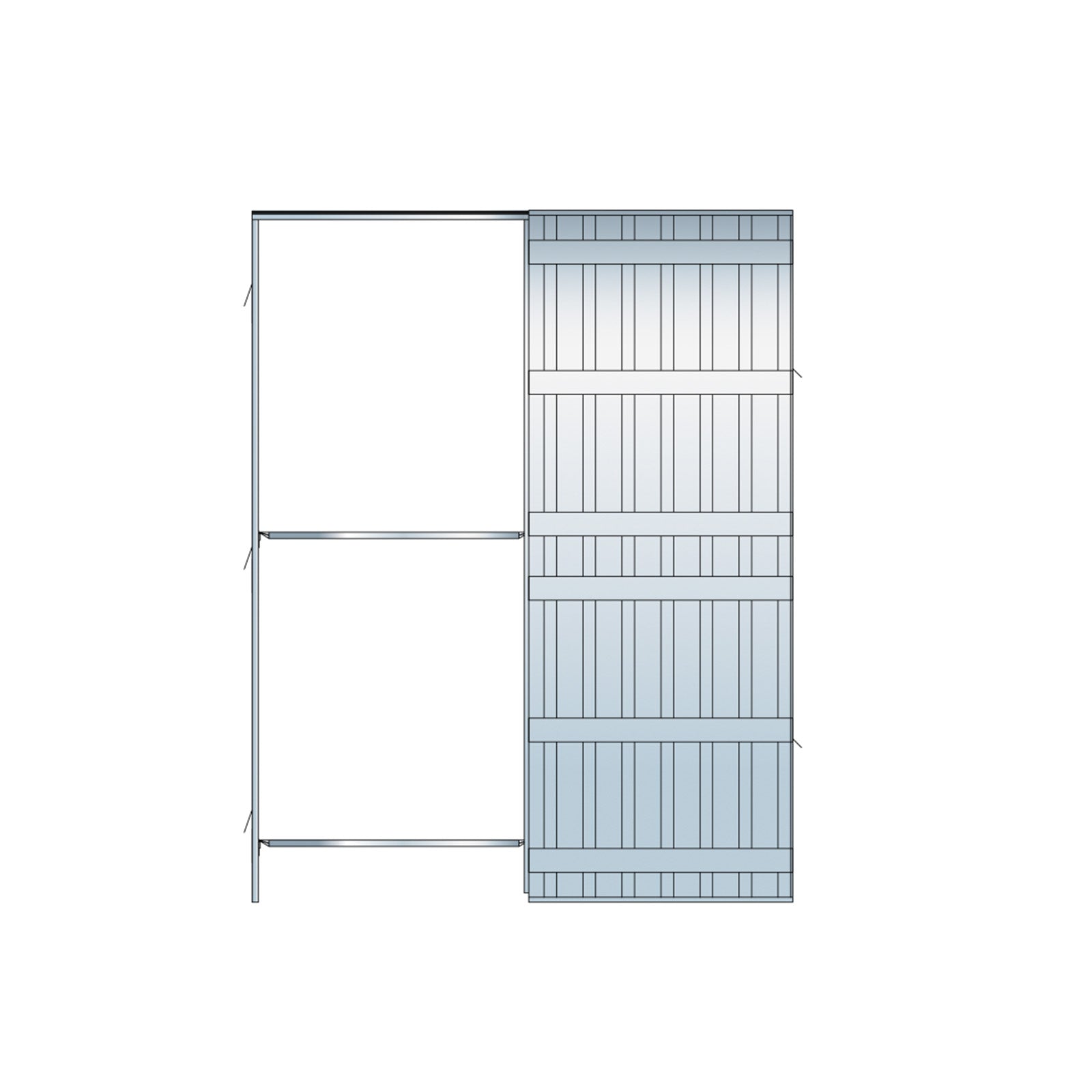 Single Sliding Doors | Scrigno Pocket Systems
