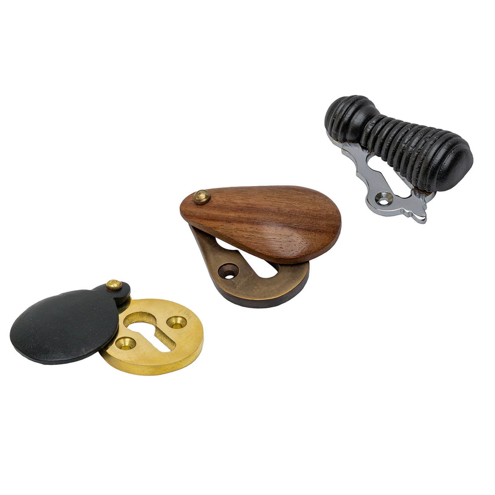 Wooden Escutcheons | Traditional Timber Keyhole Covers