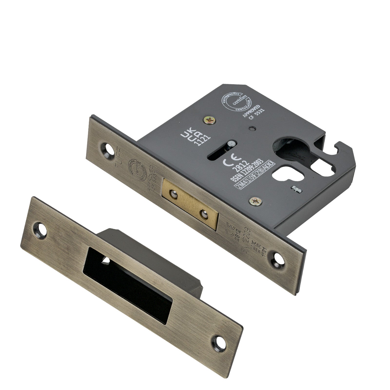 3-Inch 3-Lever Euro Deadlock | 12 Finishes | Suffolk Latch Company