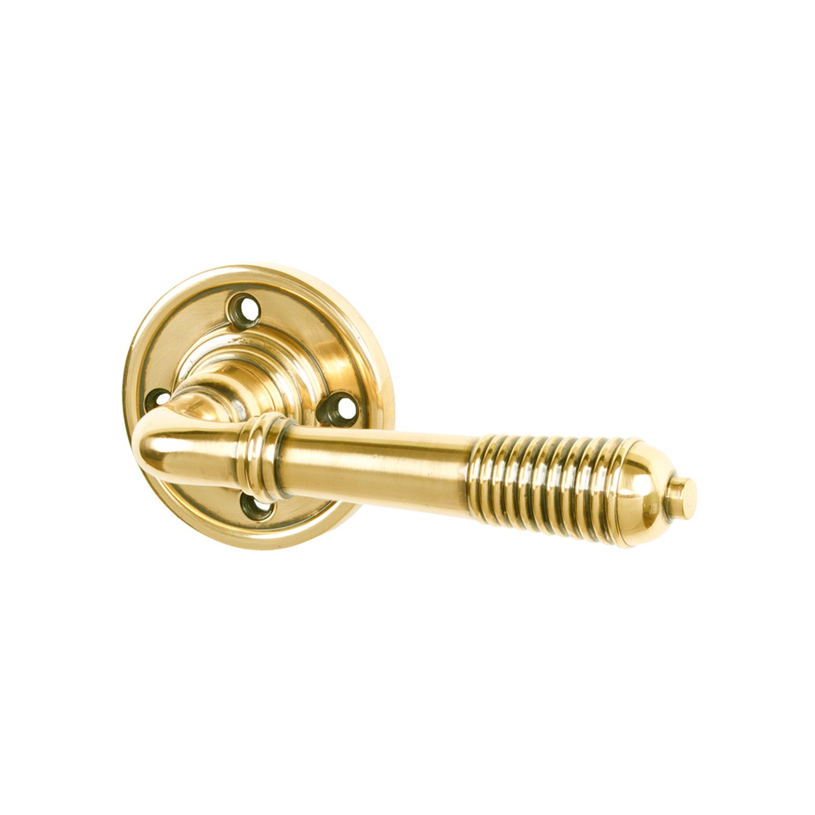 Reeded Lever on Rose Handles | 5 Finishes | Suffolk Latch Company