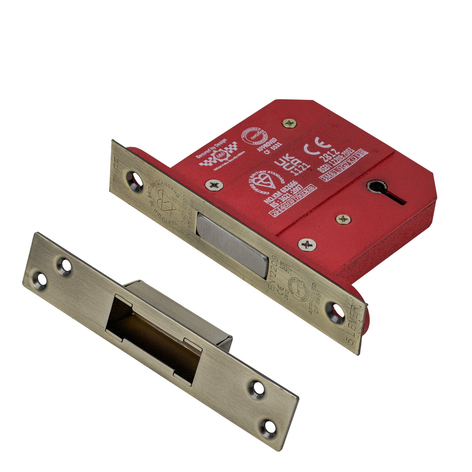 3-Inch 5-Lever Deadlock | 12 Finishes | Suffolk Latch Company