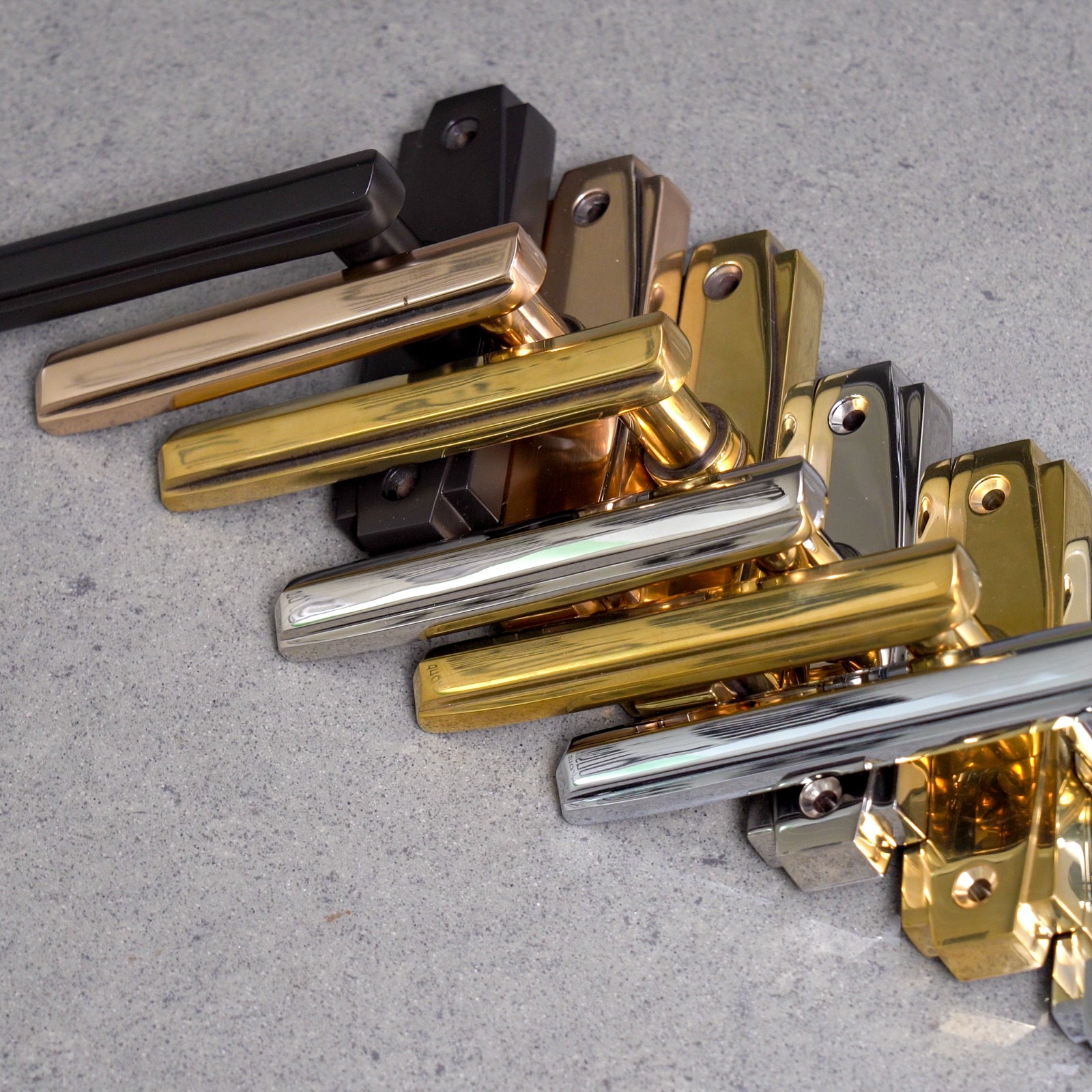 Art Deco Lever on Rose Handles | 6 Finishes | Suffolk Latch Company