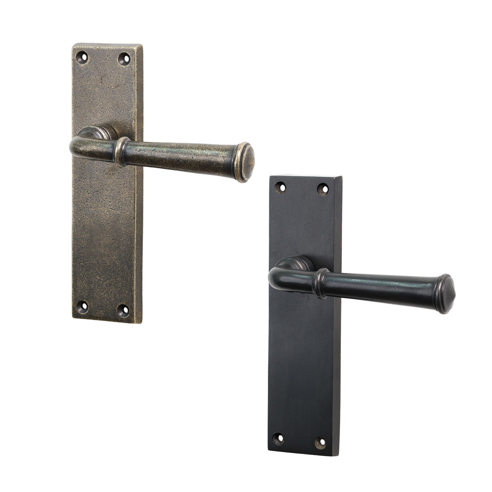 Bronze Ashfield Door Handle on Backplate | Bronze Door Hardware