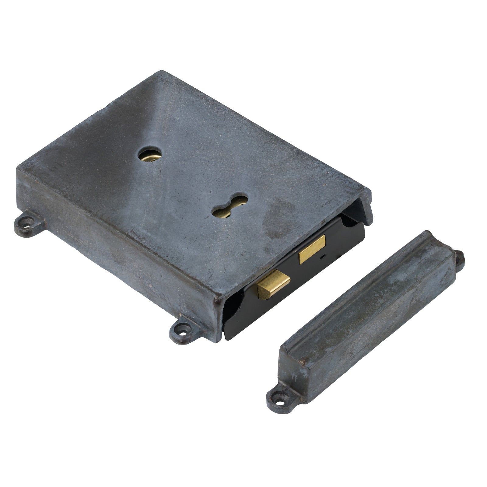 Rim Lock & Cast Iron Cover| 4 Finishes | Suffolk Latch Company