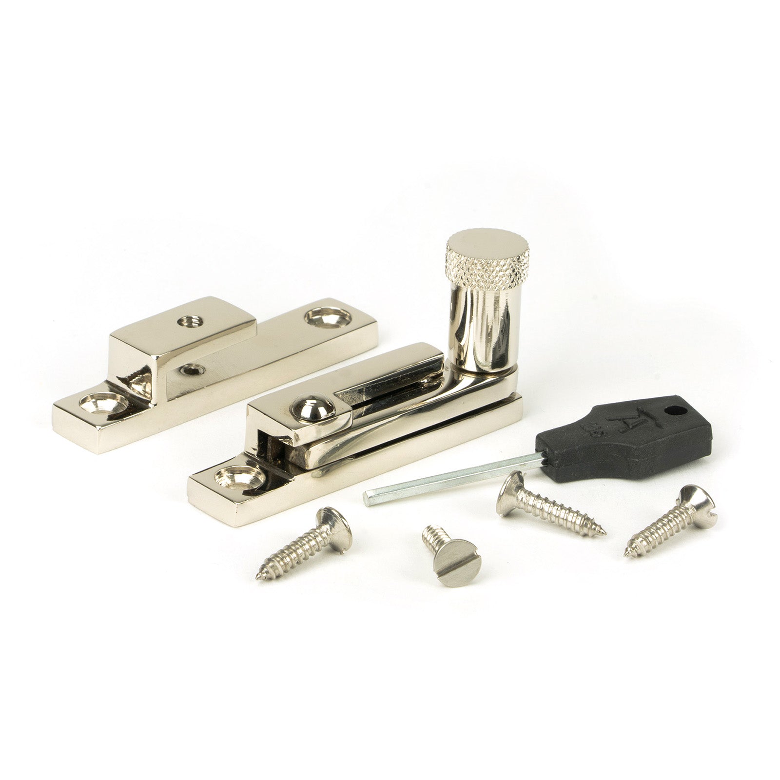 Narrow Brompton Quadrant Fastener | 7 Finishes | Suffolk Latch Company