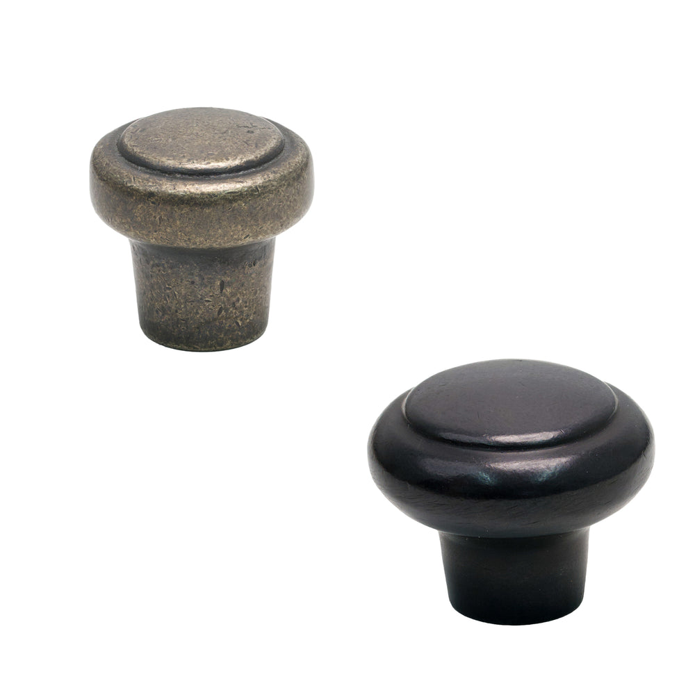 Bronze Newport Cabinet Knob | Dark & White Bronze Cabinet Hardware