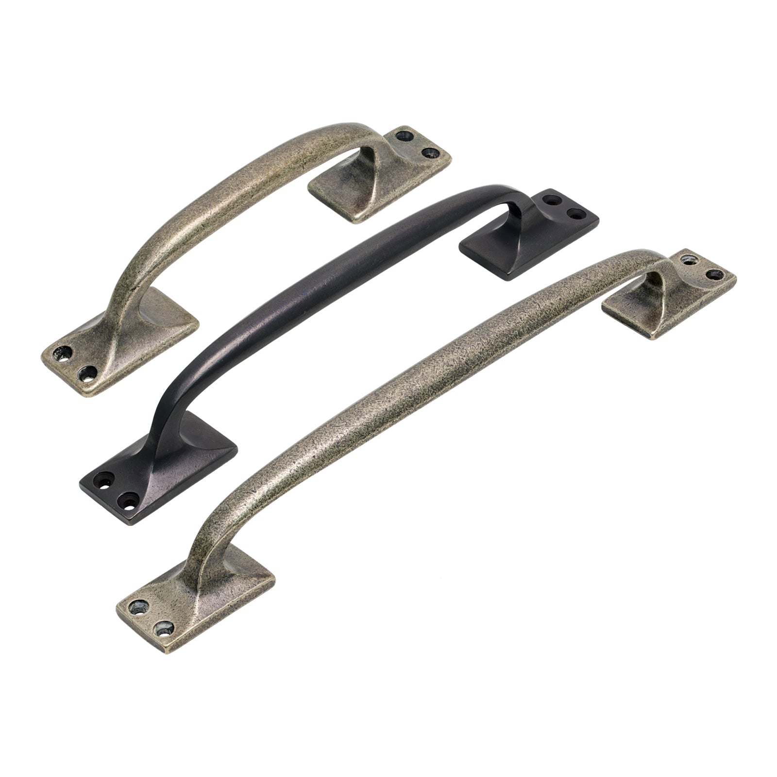 Bronze Offset Cabinet Pull Handle | Dark & White Bronze Hardware