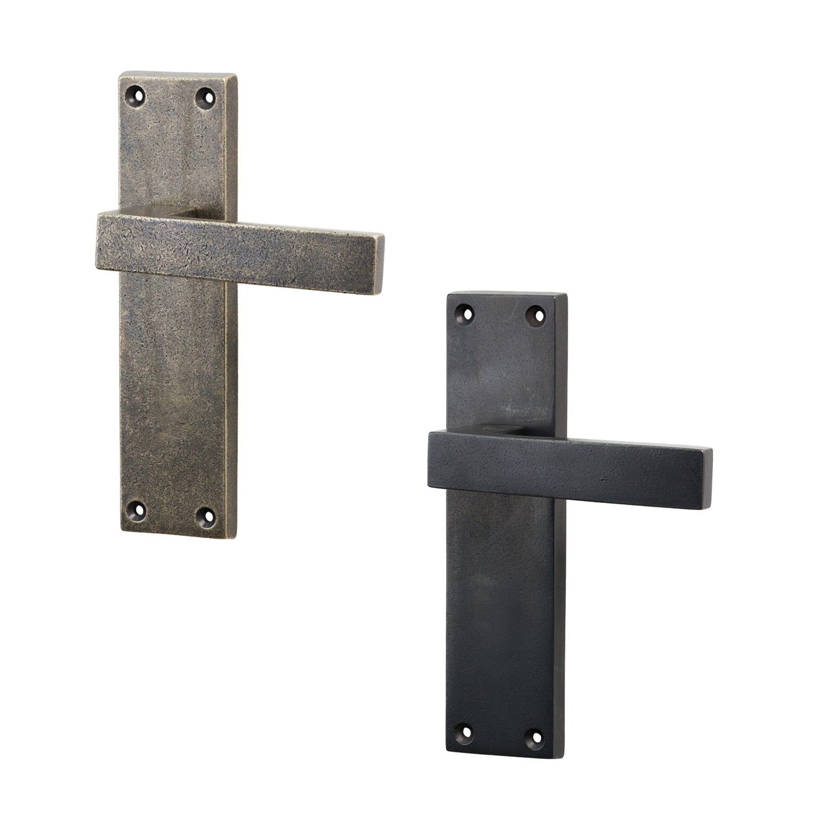 Bronze Cheswell Door Handle on Backplate | Bronze Door Hardware