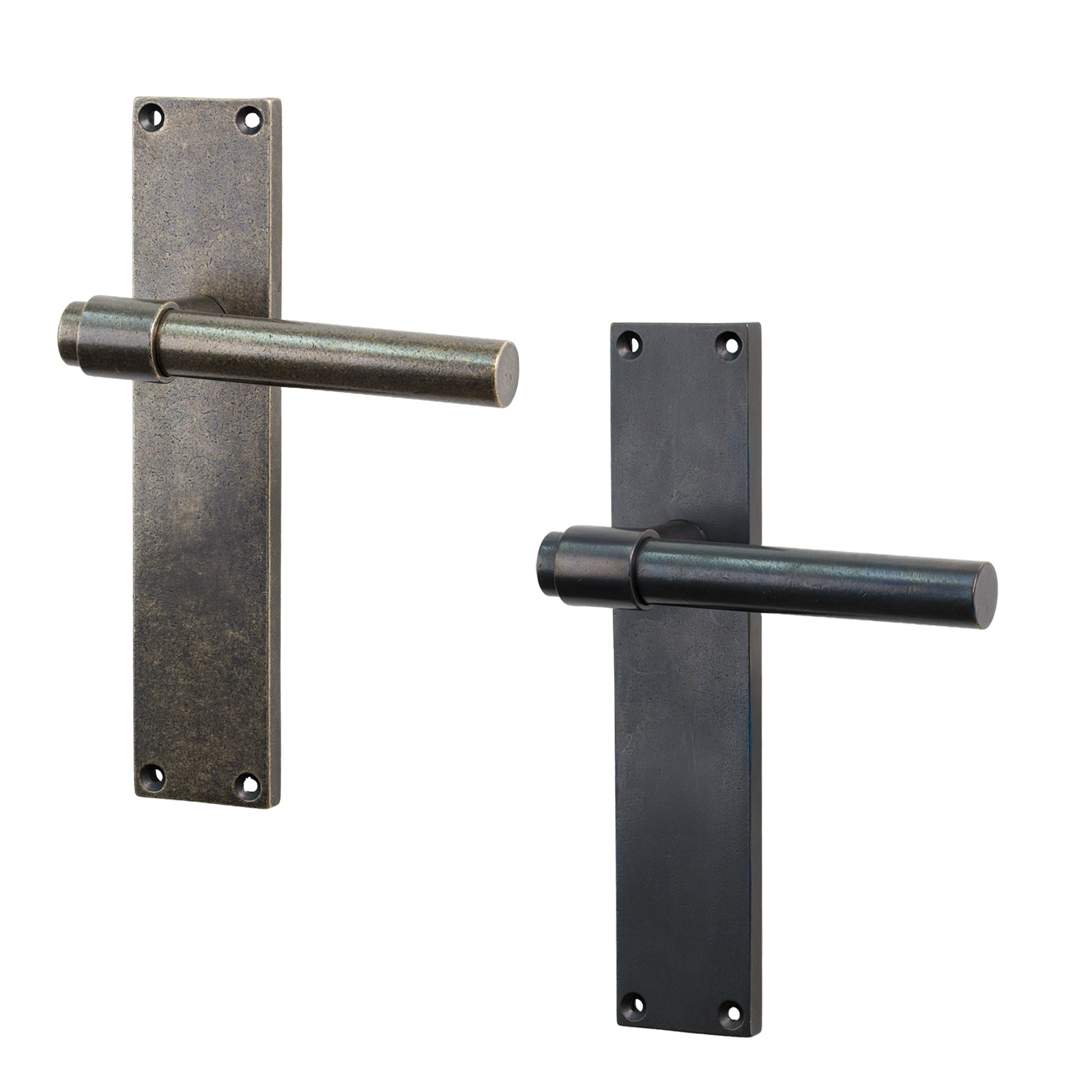 Bronze Fountain Door Handle on Backplate | Bronze Hardware