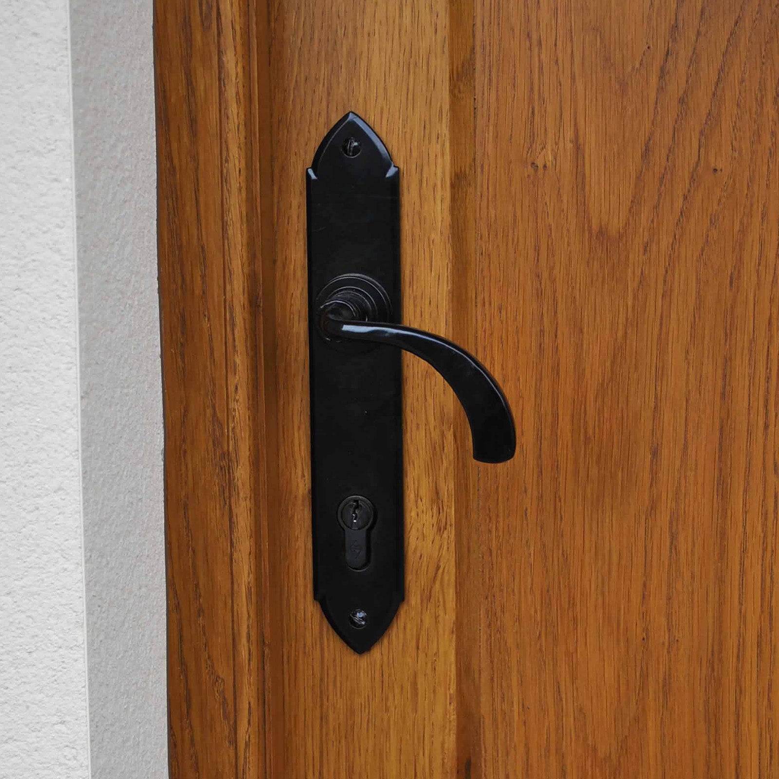 Gothic Curved Multipoint Door Handle | 2 Finishes | Suffolk Latch Company