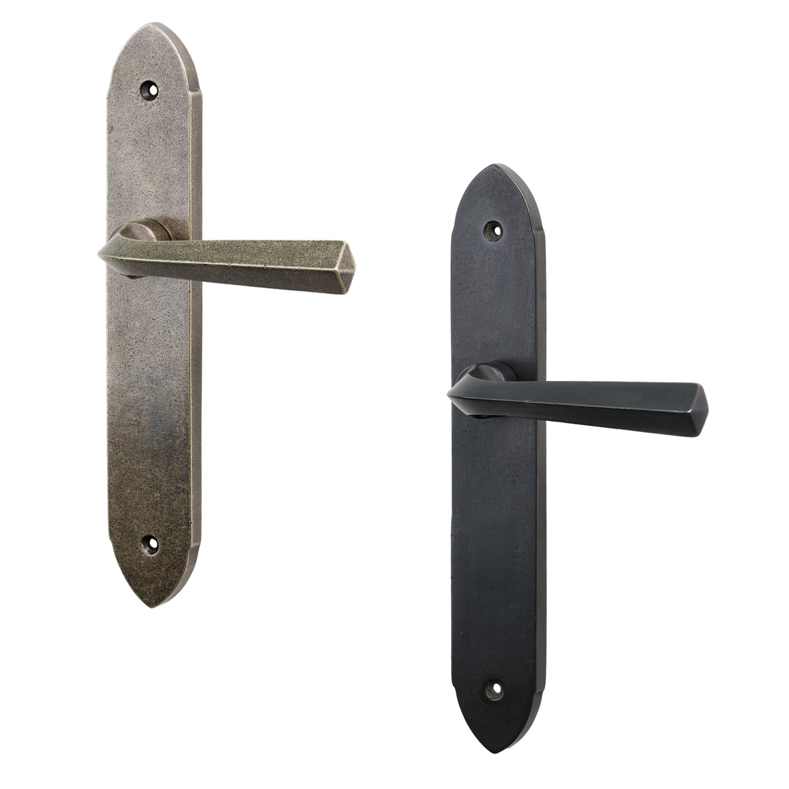 Bronze Grafton Door Handle on Backplate | Bronze Door Hardware