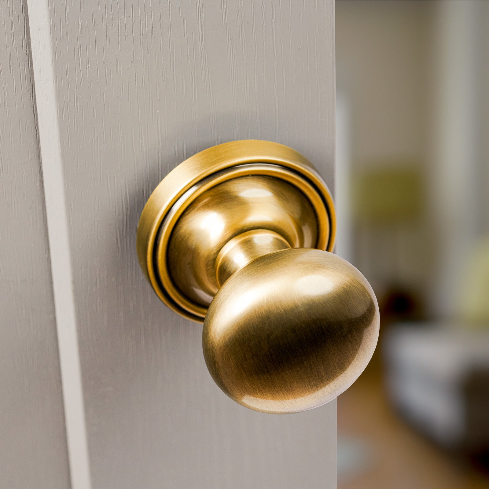 Brass Hampstead Door Knob | 5 Finishes | Suffolk Latch Company