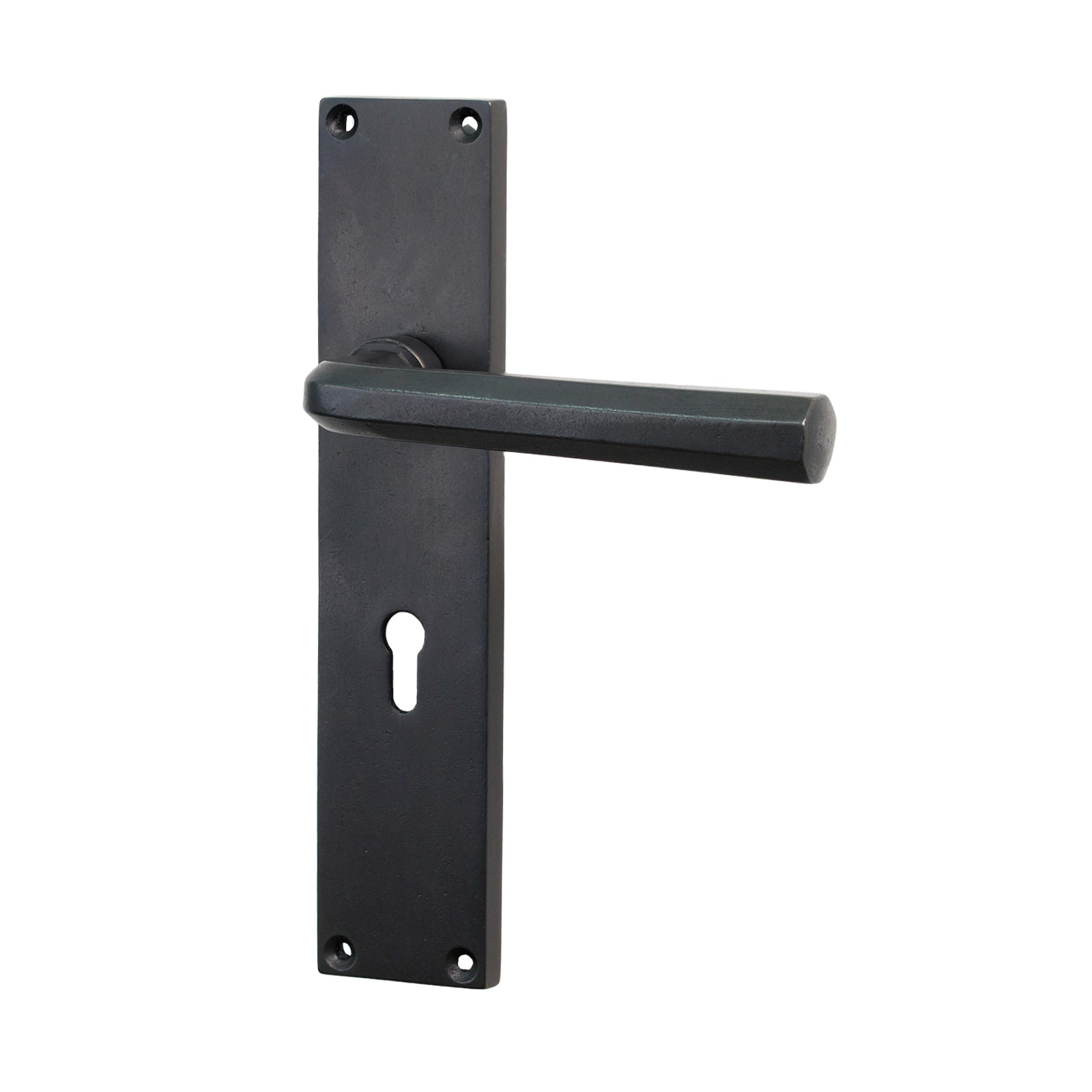 Bronze Octave Door Handle on Backplate | Bronze Door Hardware