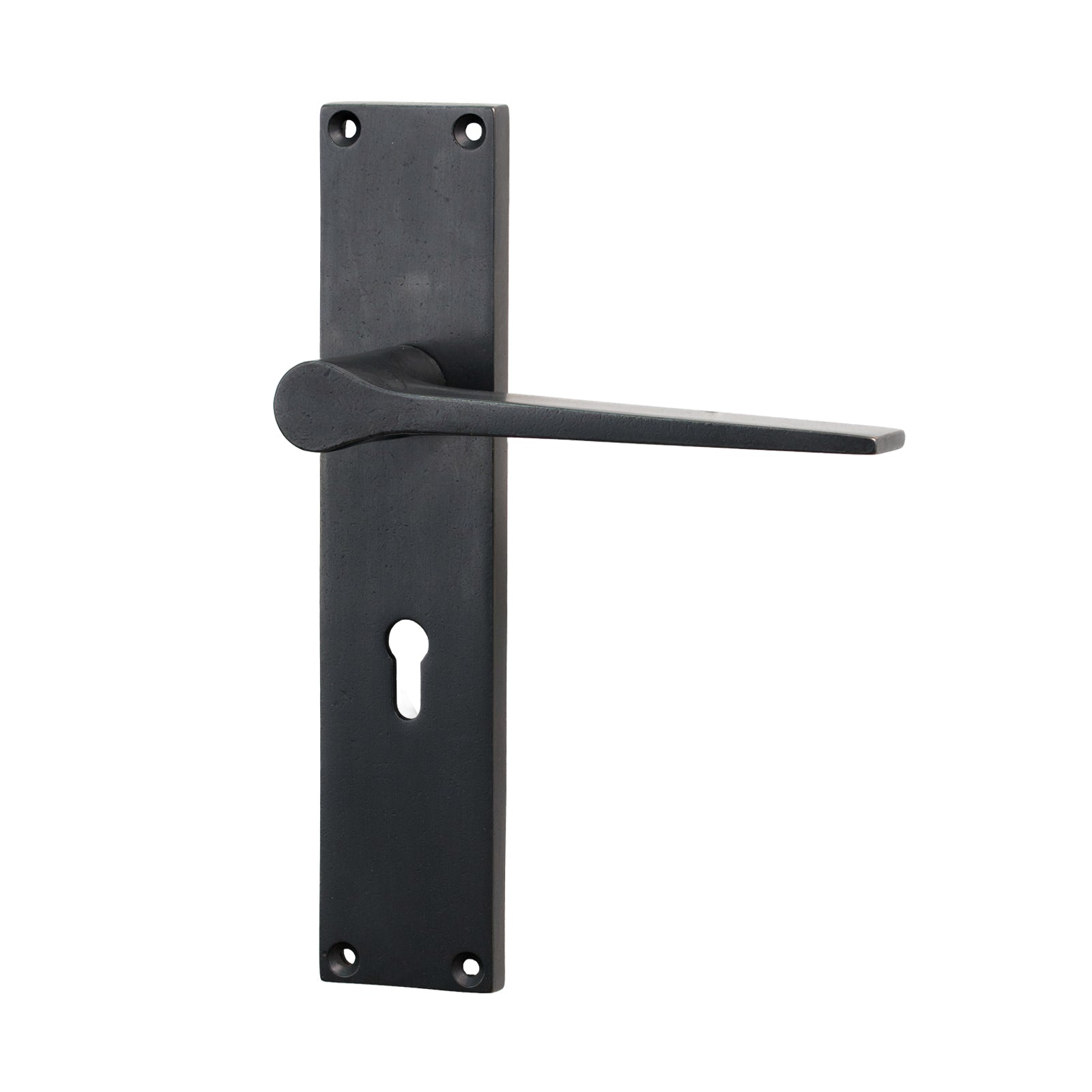 Bronze Gio Door Handle on Backplate | Bronze Door Hardware