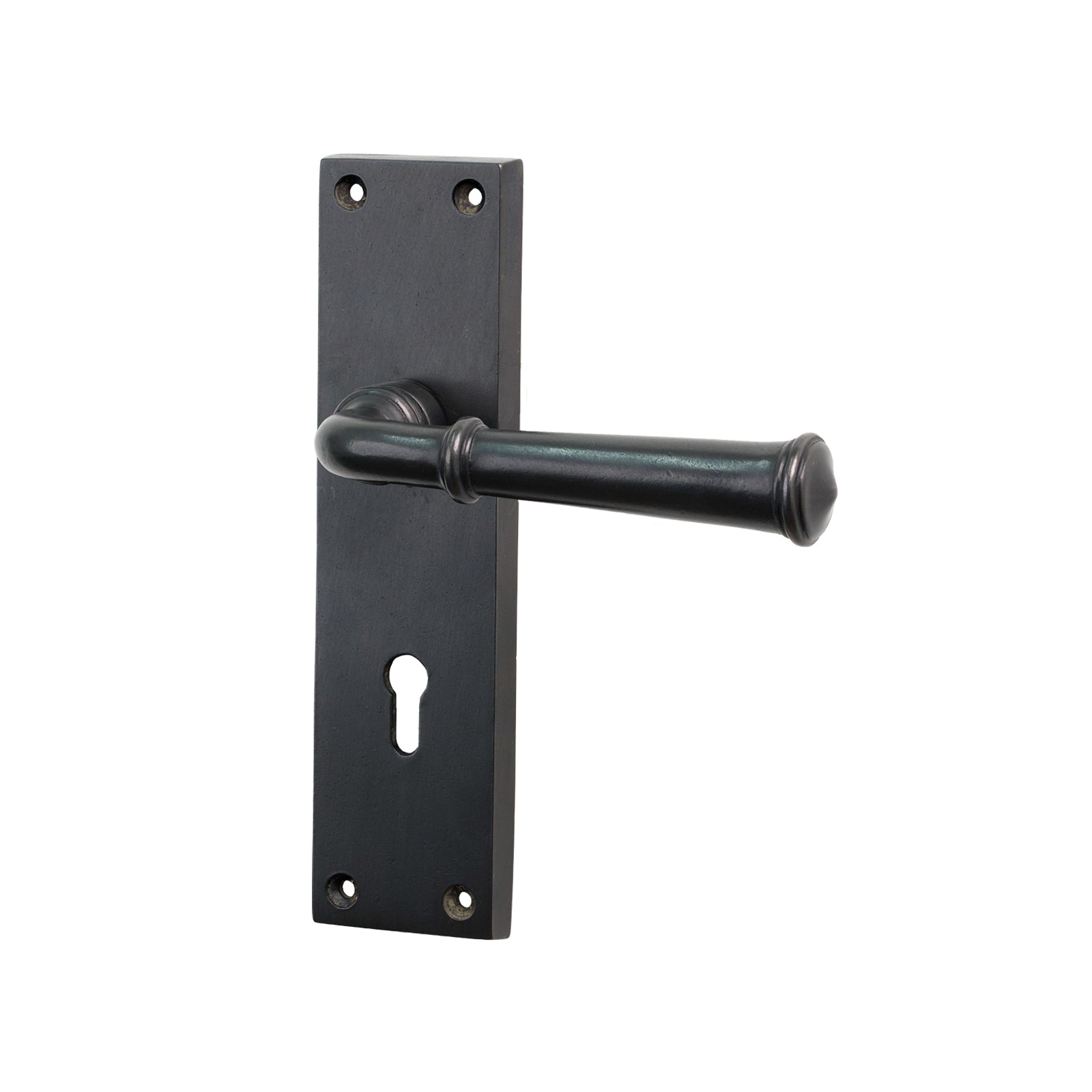 Bronze Ashfield Door Handle on Backplate | Bronze Door Hardware