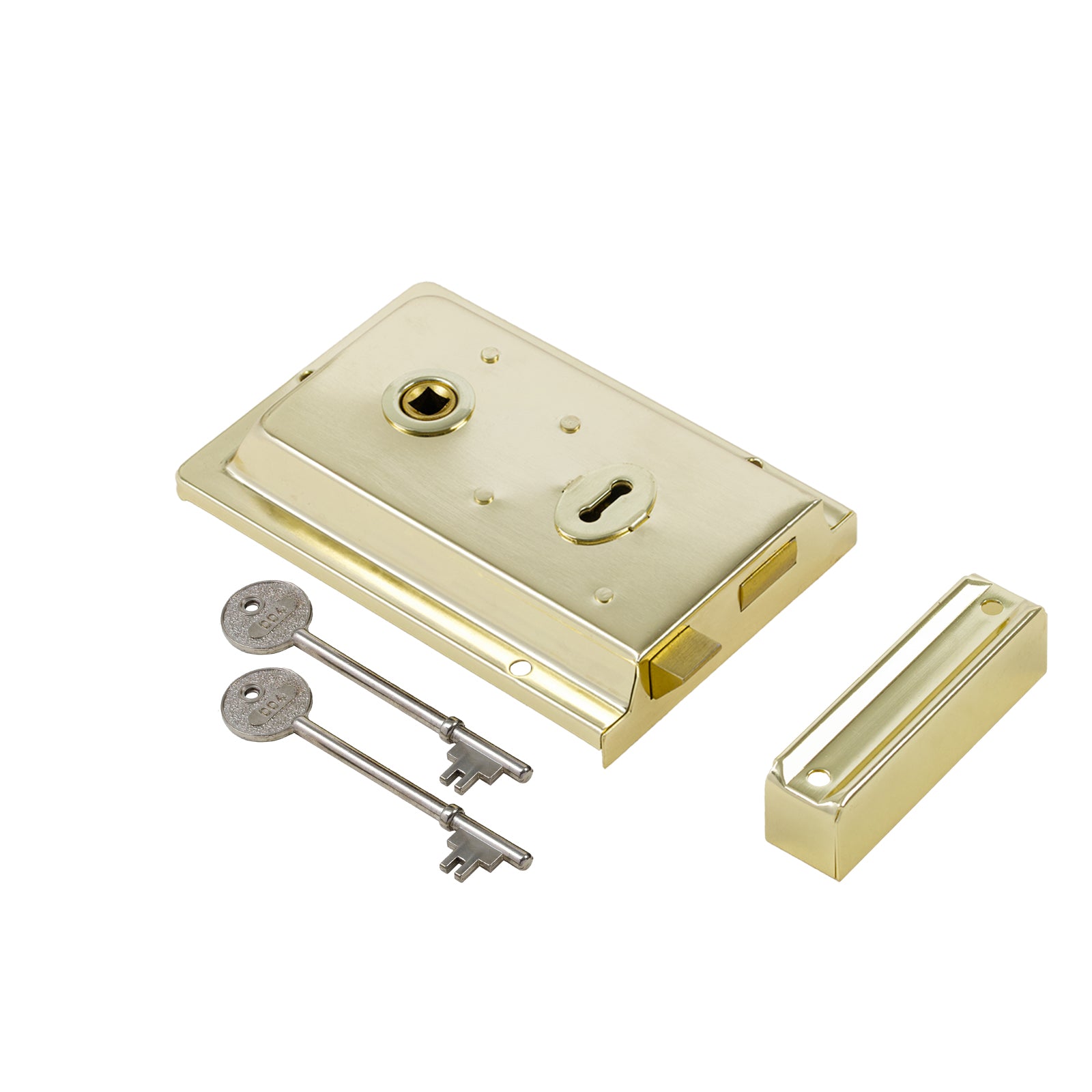 Classic Rim Lock Sets | Polished Brass | Suffolk Latch Company