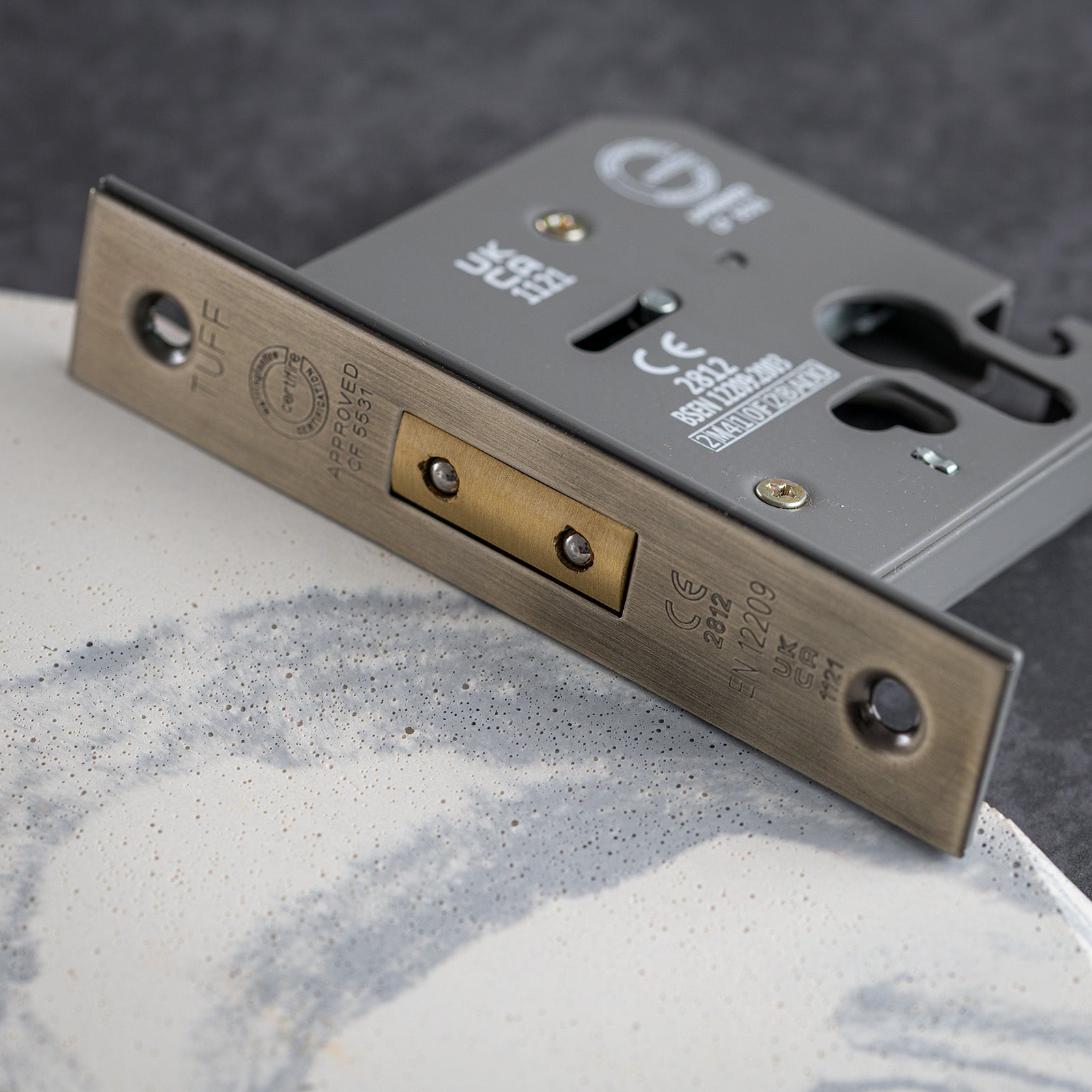 3-Inch 3-Lever Euro Deadlock | 12 Finishes | Suffolk Latch Company