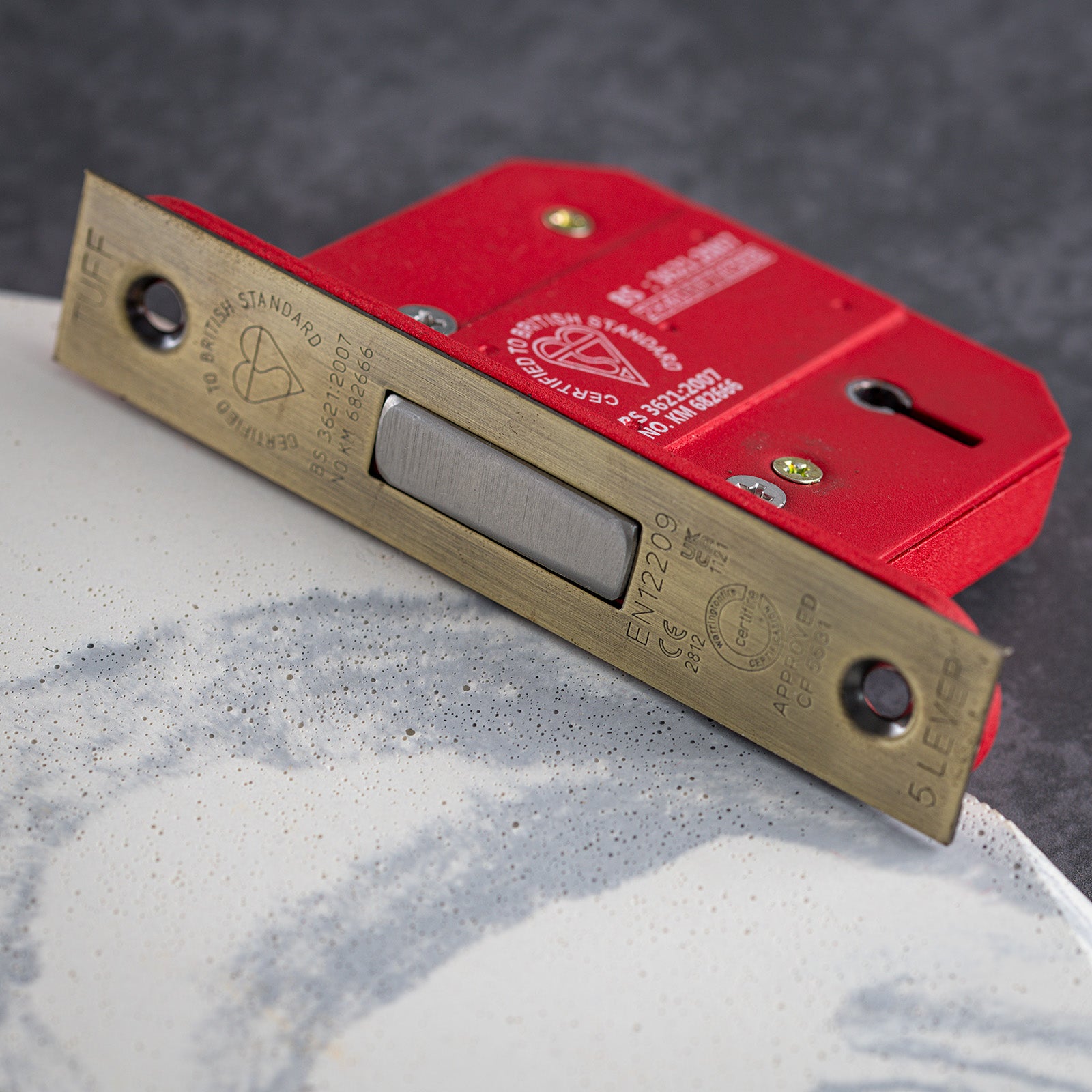 2.5-Inch 5-Lever Deadlock | 12 Finishes | Suffolk Latch Company