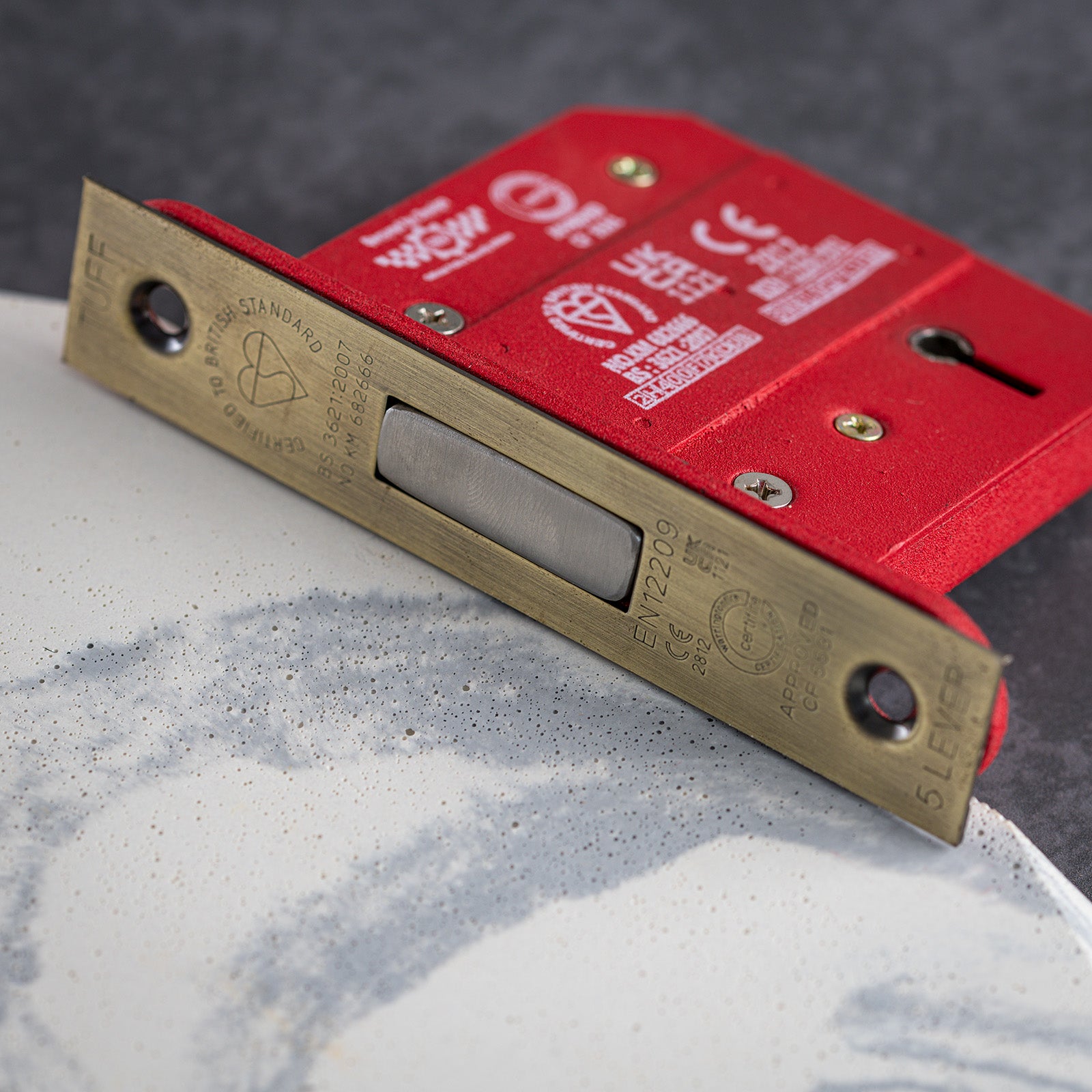 3-Inch 5-Lever Deadlock | 12 Finishes | Suffolk Latch Company