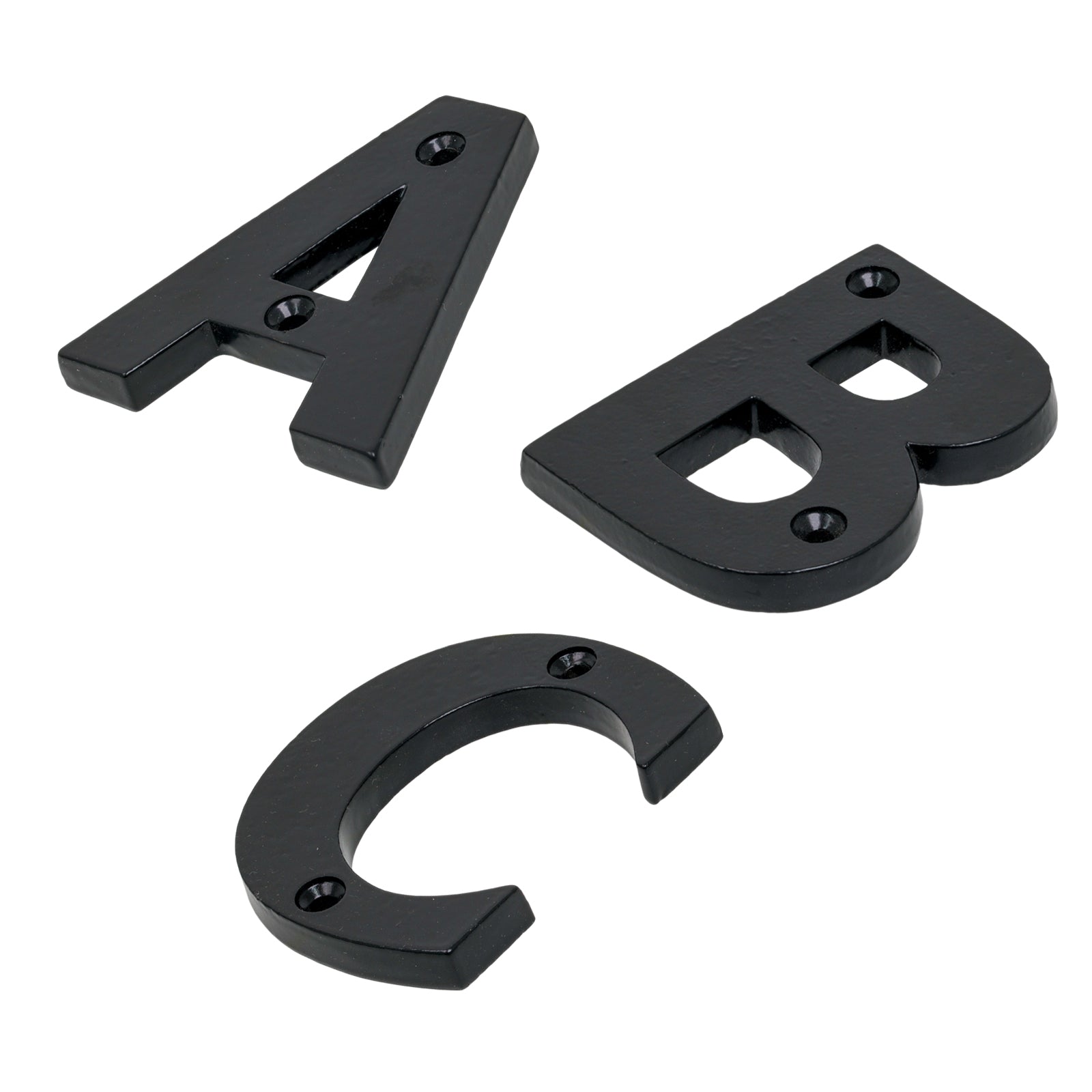 Black Front Door Letters| Front Door Furniture | Suffolk Latch Company