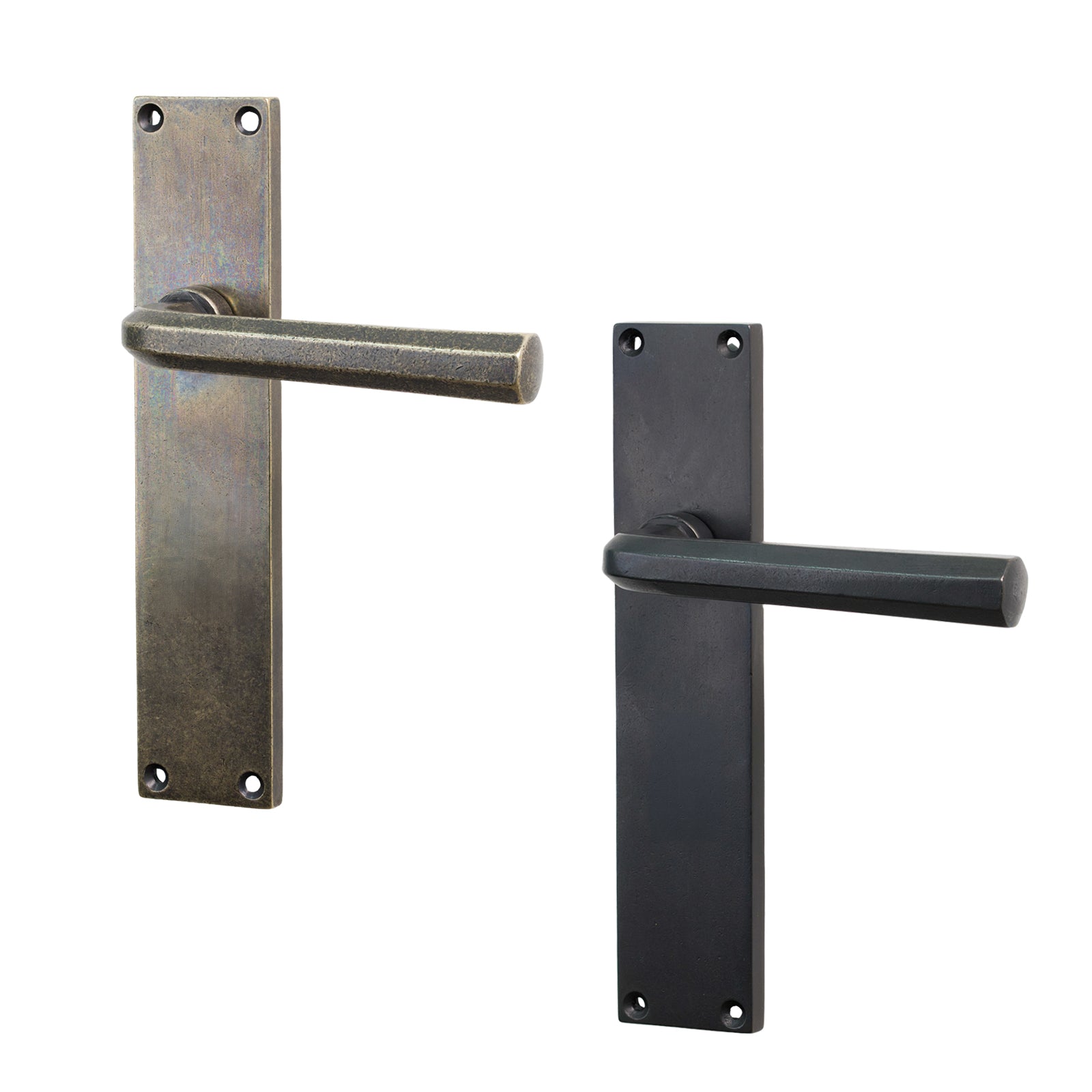 Bronze Octave Door Handle on Backplate | Bronze Door Hardware