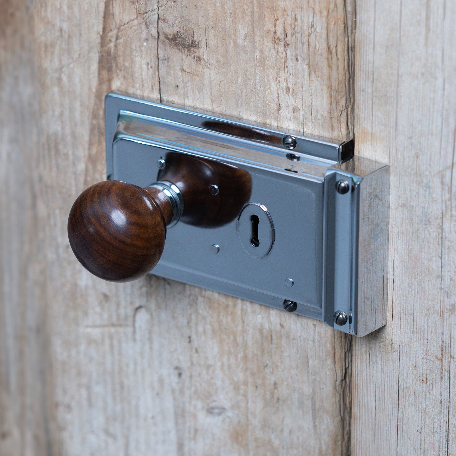 Classic Rim Lock Sets | Polished Chrome | Suffolk Latch Company
