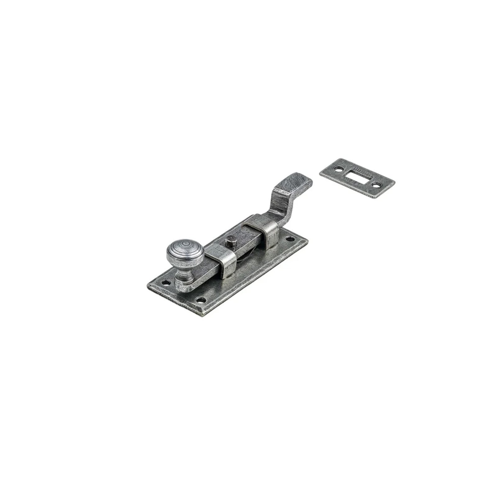 Pewter Cranked Knob Bolt | 2 Finishes | Suffolk Latch Company