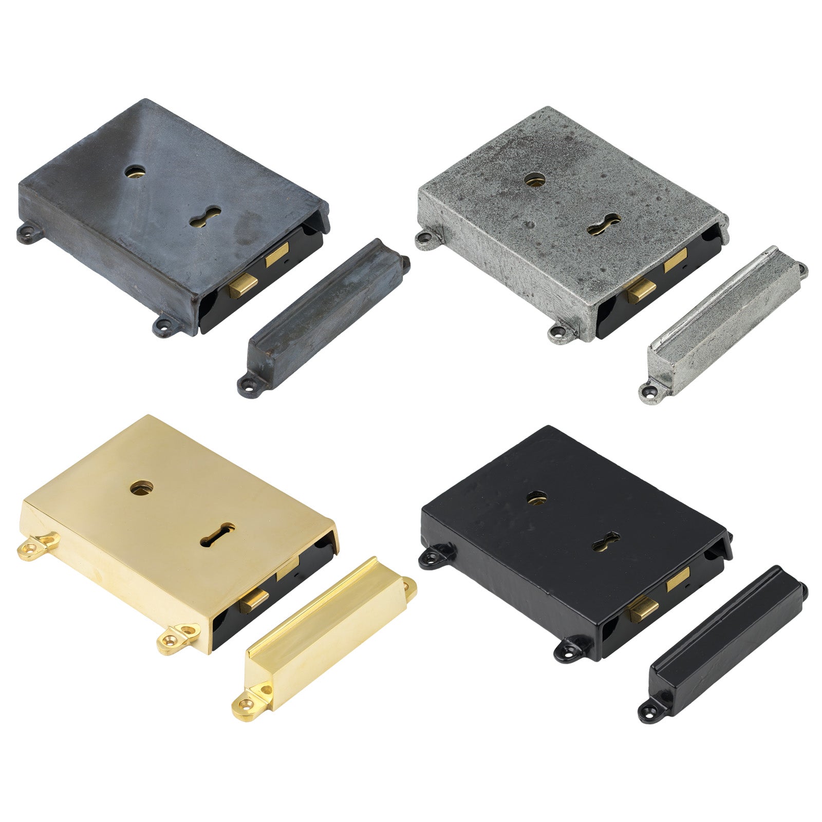Rim Lock & Cast Iron Cover| 4 Finishes | Suffolk Latch Company