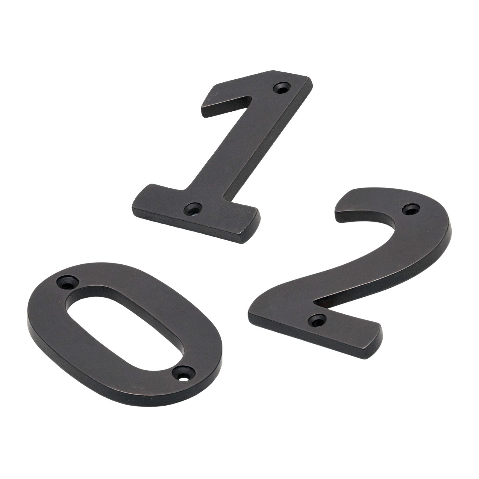 Bronze House Door Numbers | Dark & White Bronze Hardware