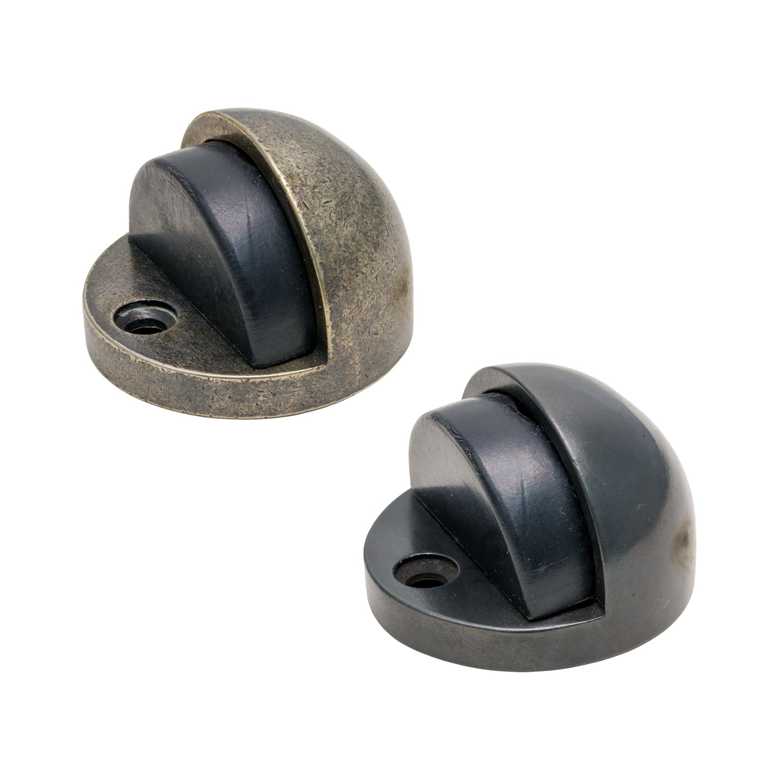 Bronze Half Moon Floor Door Stop | Dark & White Bronze Hardware
