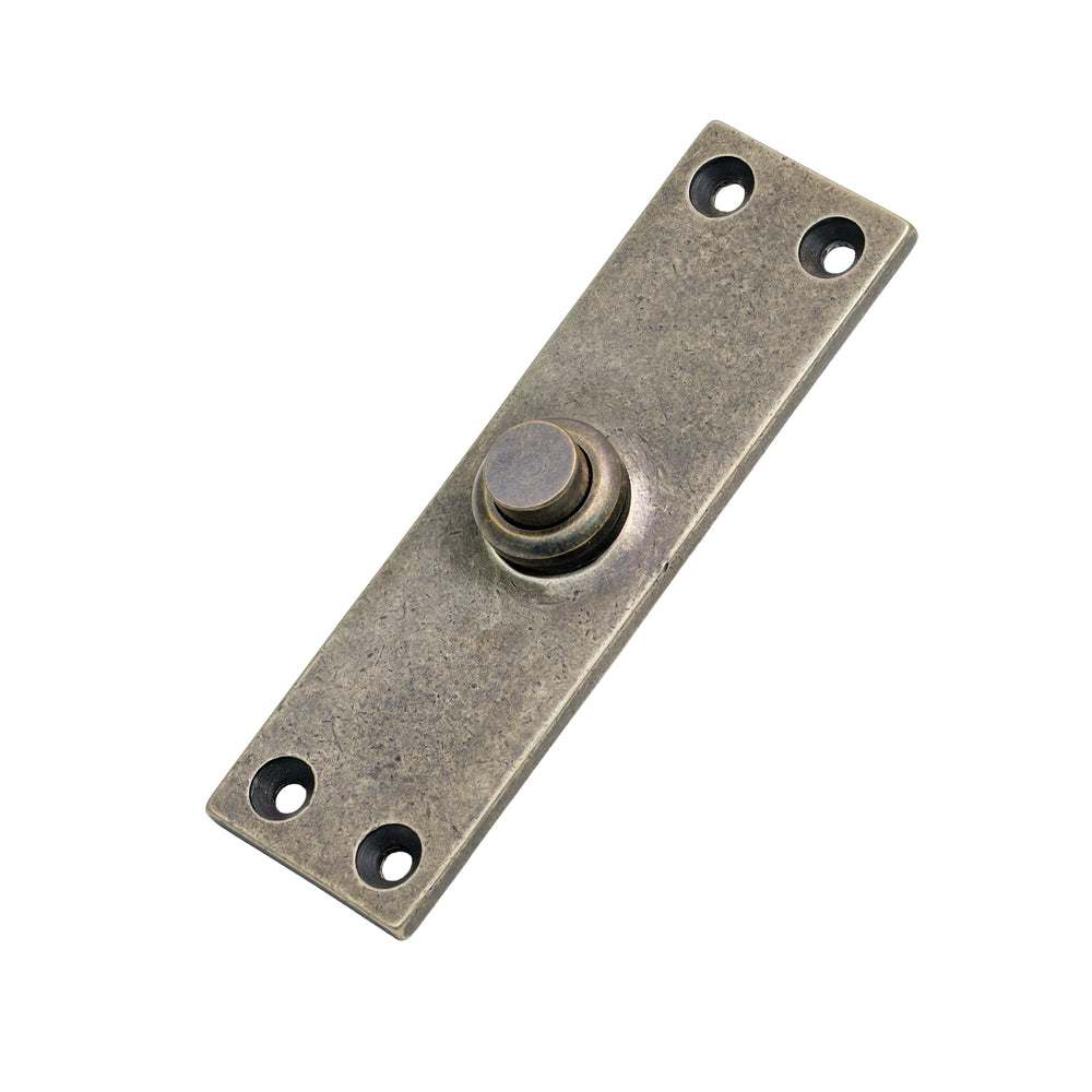 Bronze Door Bell Push | Dark & White Bronze Hardware