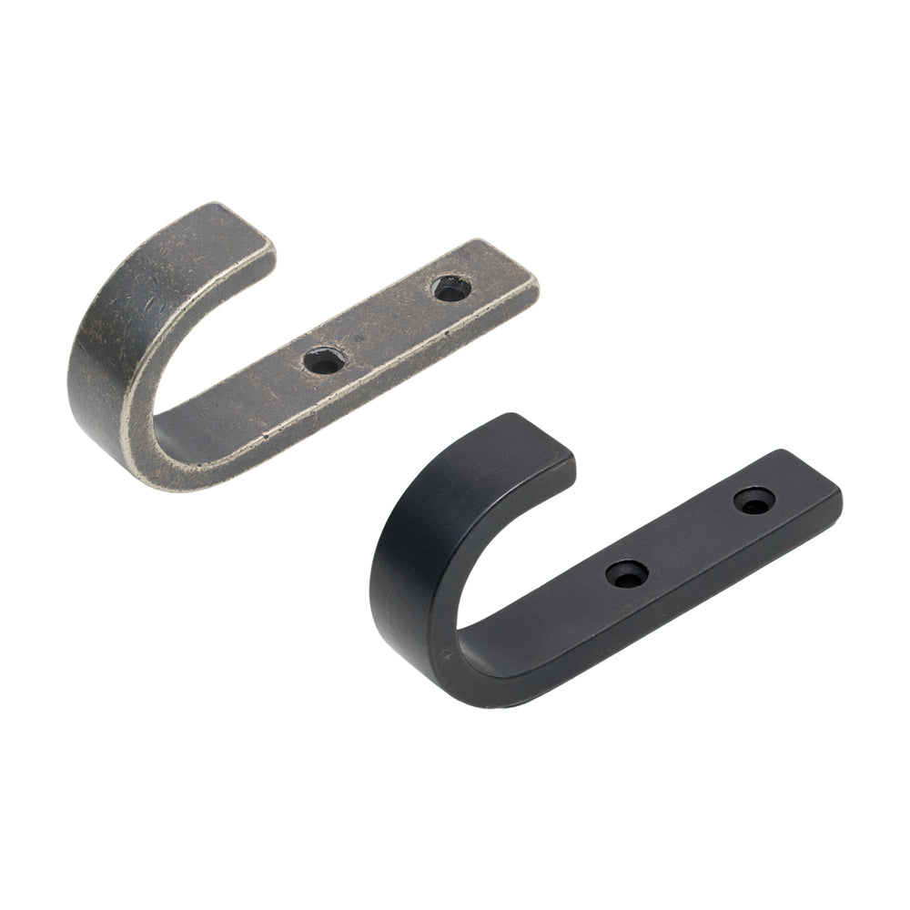 Bronze Single Hook | Dark & White Bronze Hardware