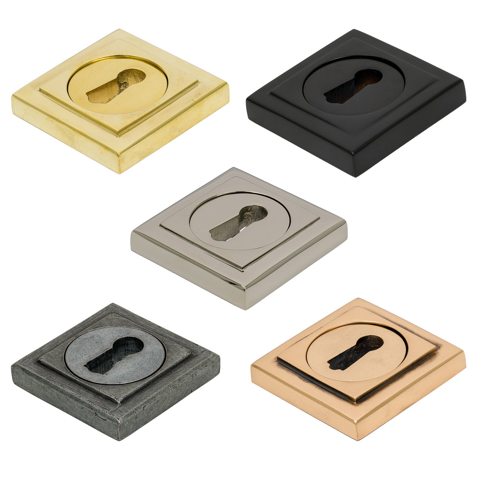 Square Round Escutcheon| 13 Finishes | Suffolk Latch Company