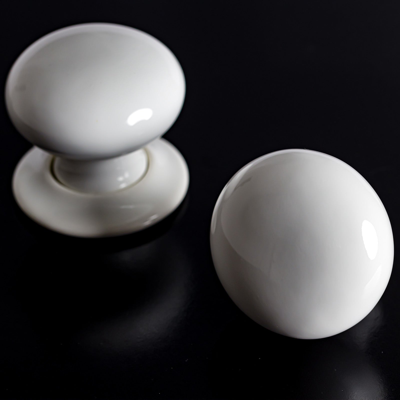 White Ceramic Door Knob | Suffolk Latch Company