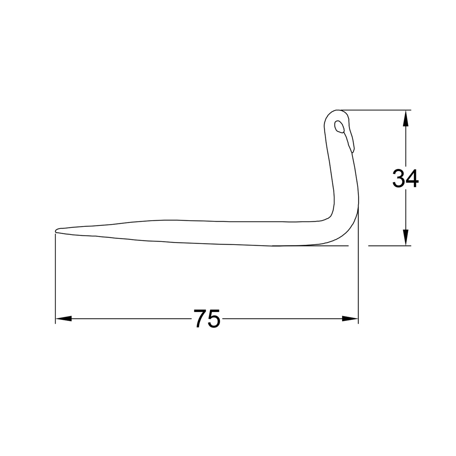 L Hooks | Traditional Household Hook | Suffolk Latch Company