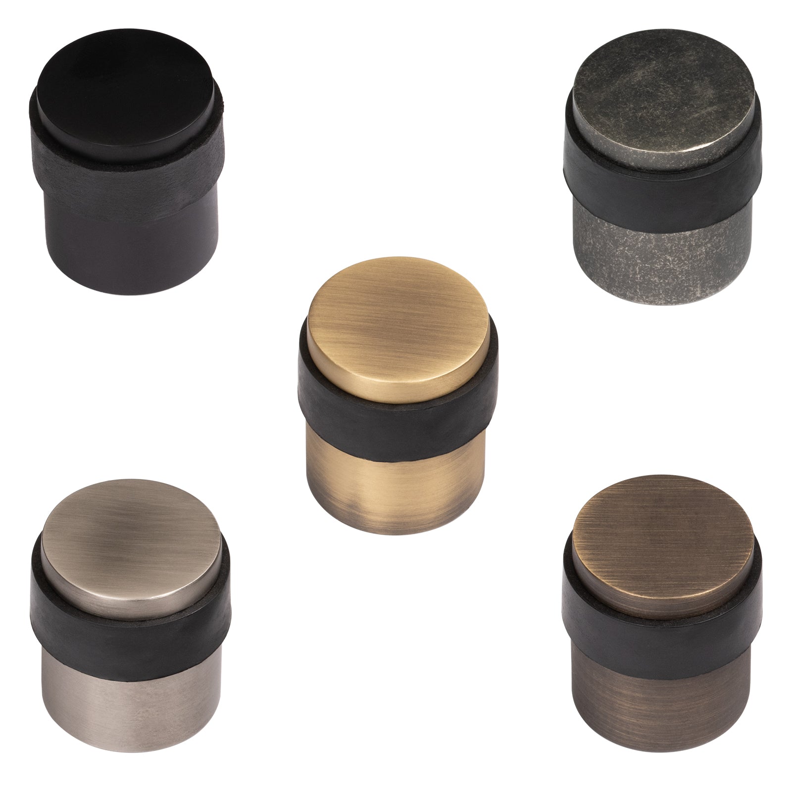 Floor Mounted Cylinder Door Stops | Old English Collection