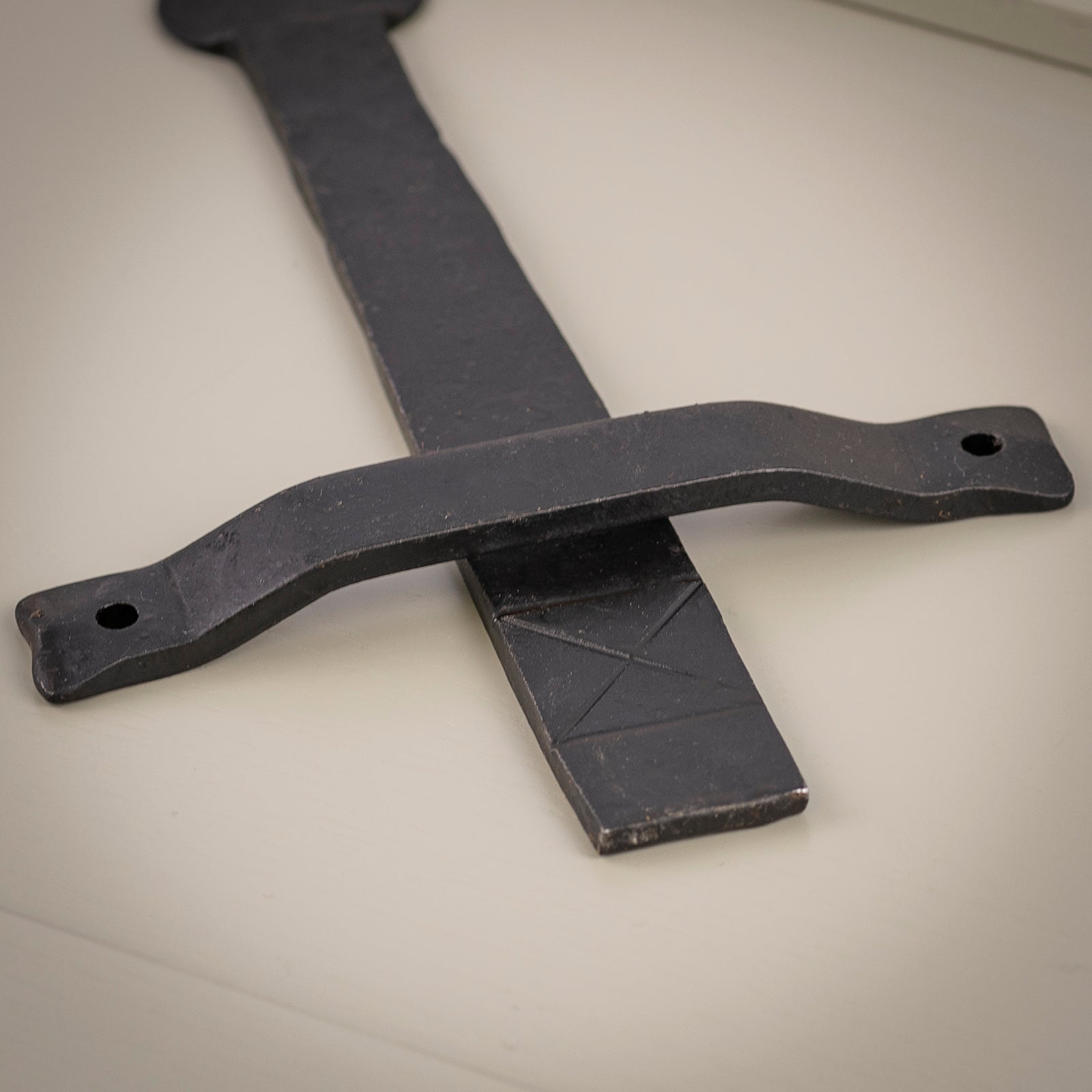 Large Gothic Latch Black | Traditional Thumb Latches