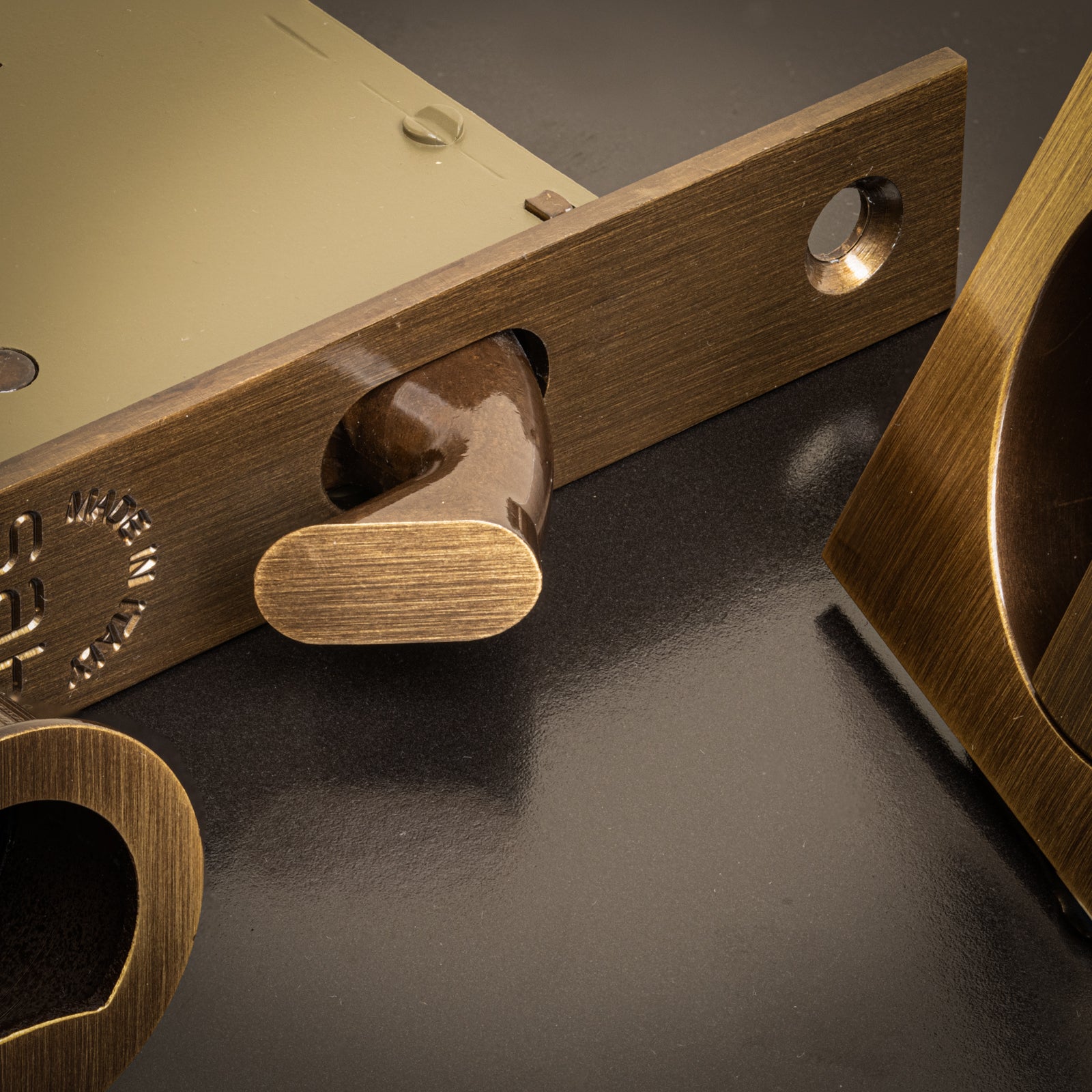 Sliding Door Lock Set with Square Privacy Turn | Pocket Doors