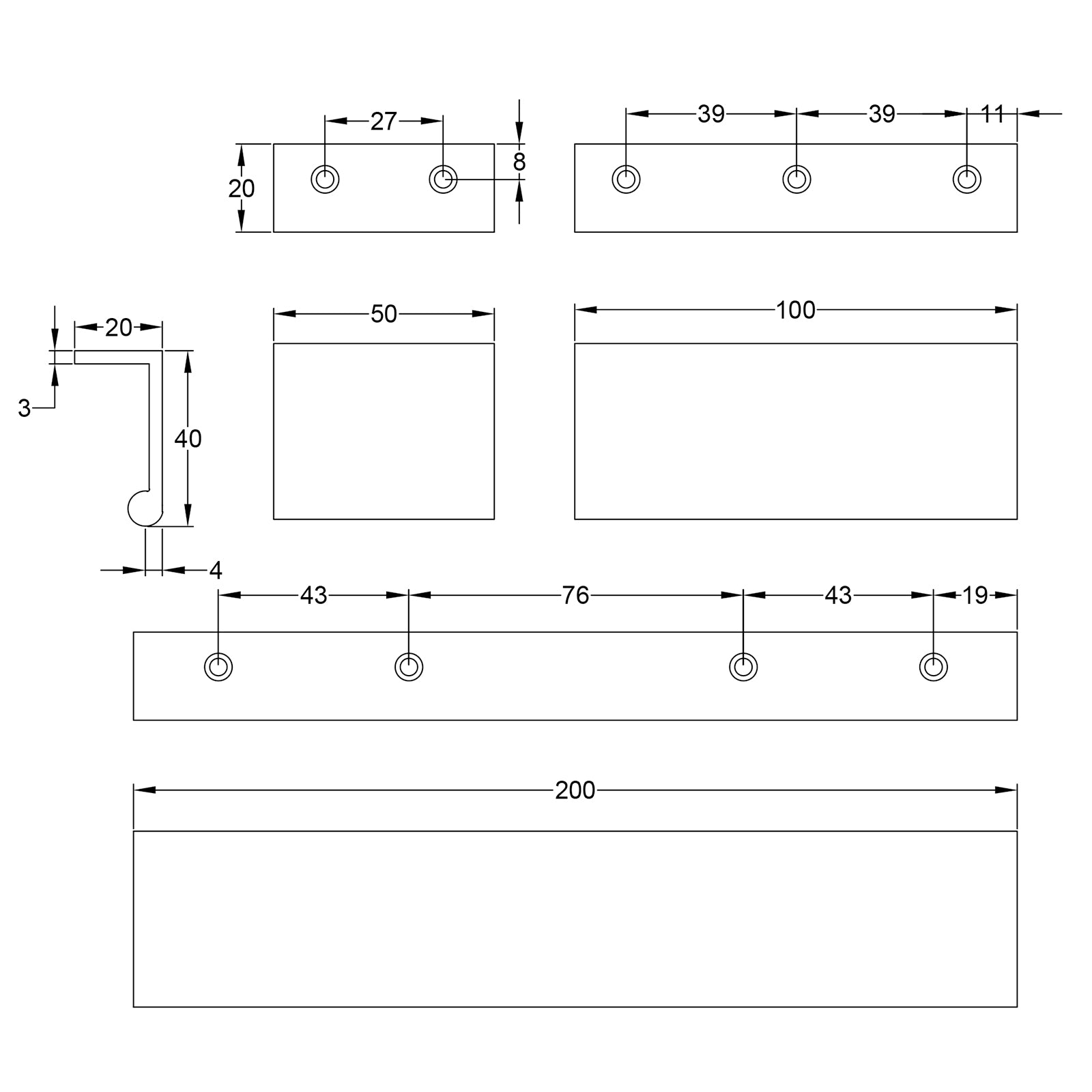 Round Lip Cabinet Edge Pulls | Modern Cabinet Furniture