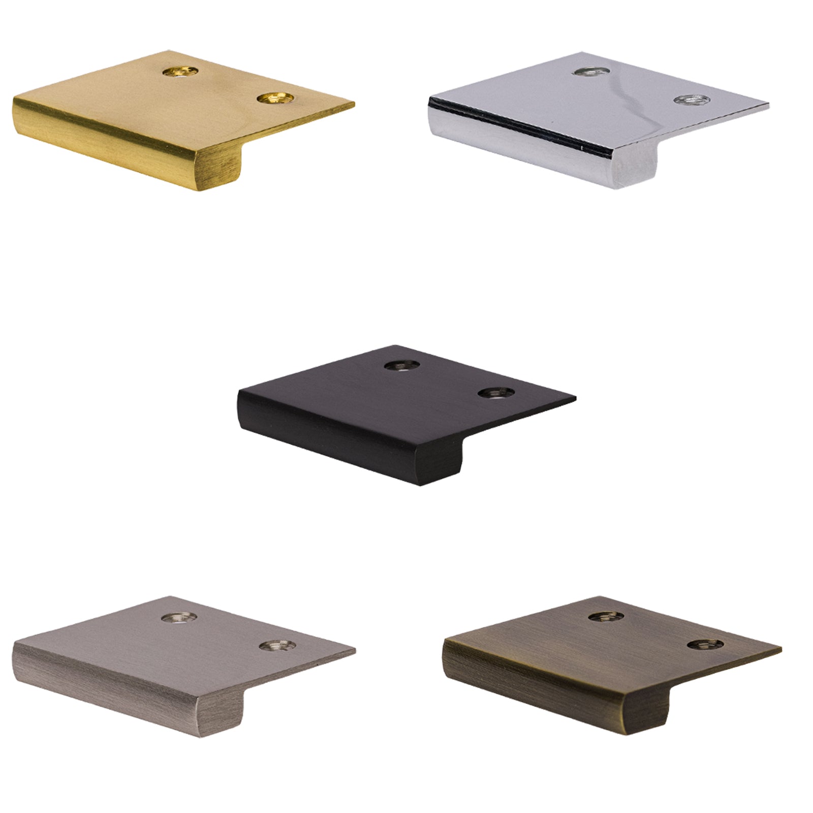 Square Lip Cabinet Edge Pulls | Top Fix | Modern Cabinet Furniture