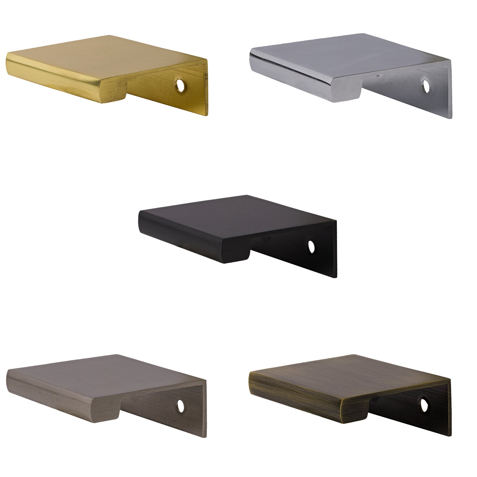 Square Lip Cabinet Edge Pulls | Modern Cabinet Furniture