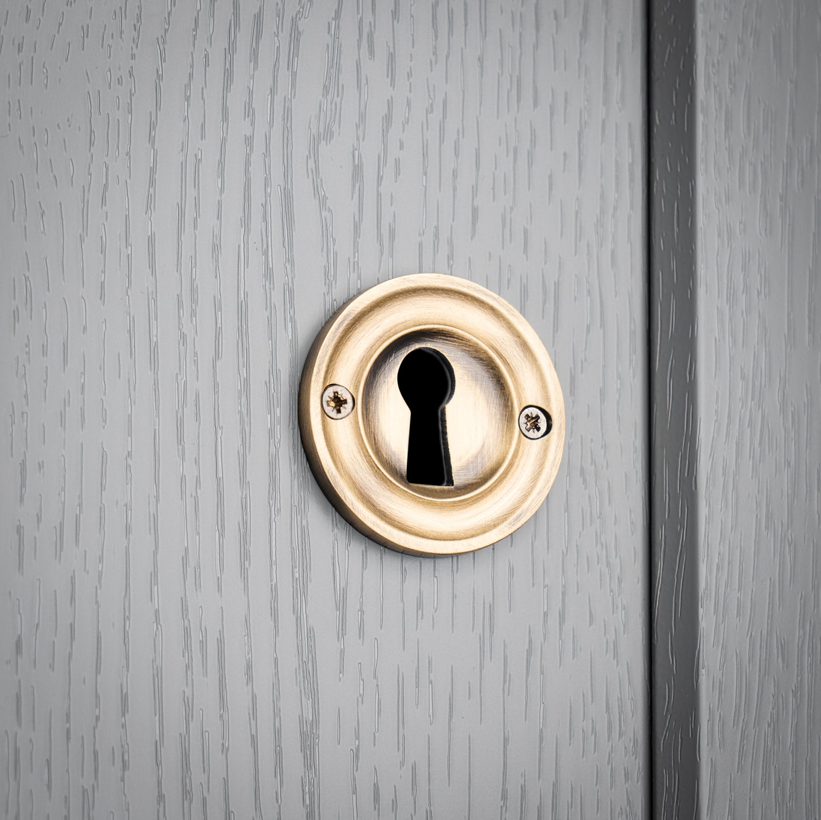 Brass Escutcheons | Old English Collection | Round Keyhole Covers