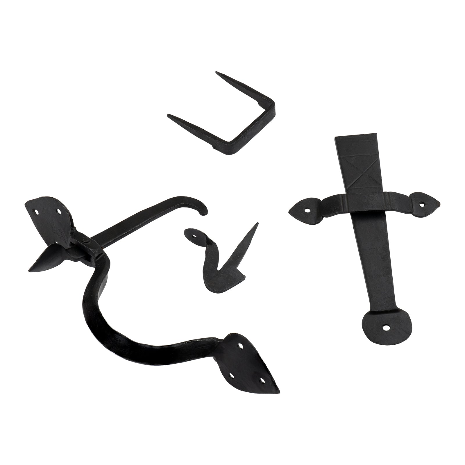 Gothic Latch Black Beeswax | Hand Forged | Thumb Latch