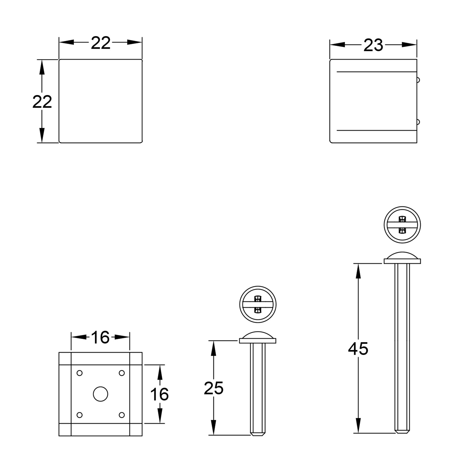 Podium Cupboard Knob | Modern Cabinet Handles