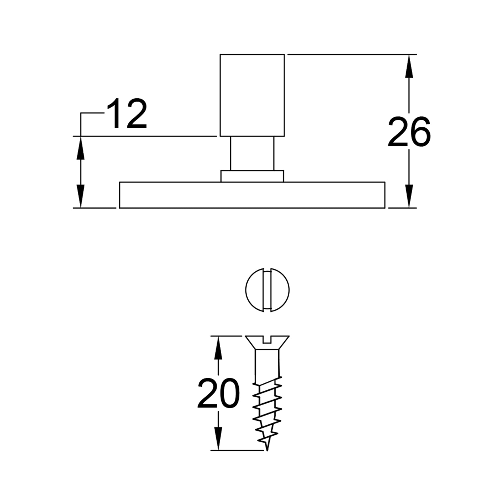 Black Window Stay Lock | Locking Lug | Cast Iron Window Furniture
