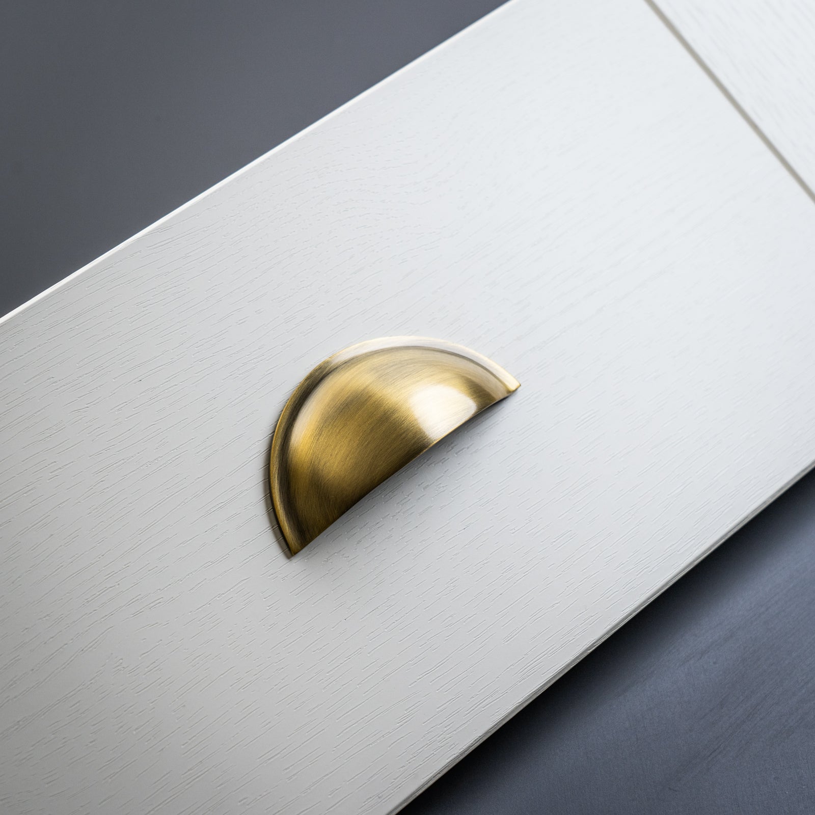 Half Moon Cup Pulls | Brass Cup Handles